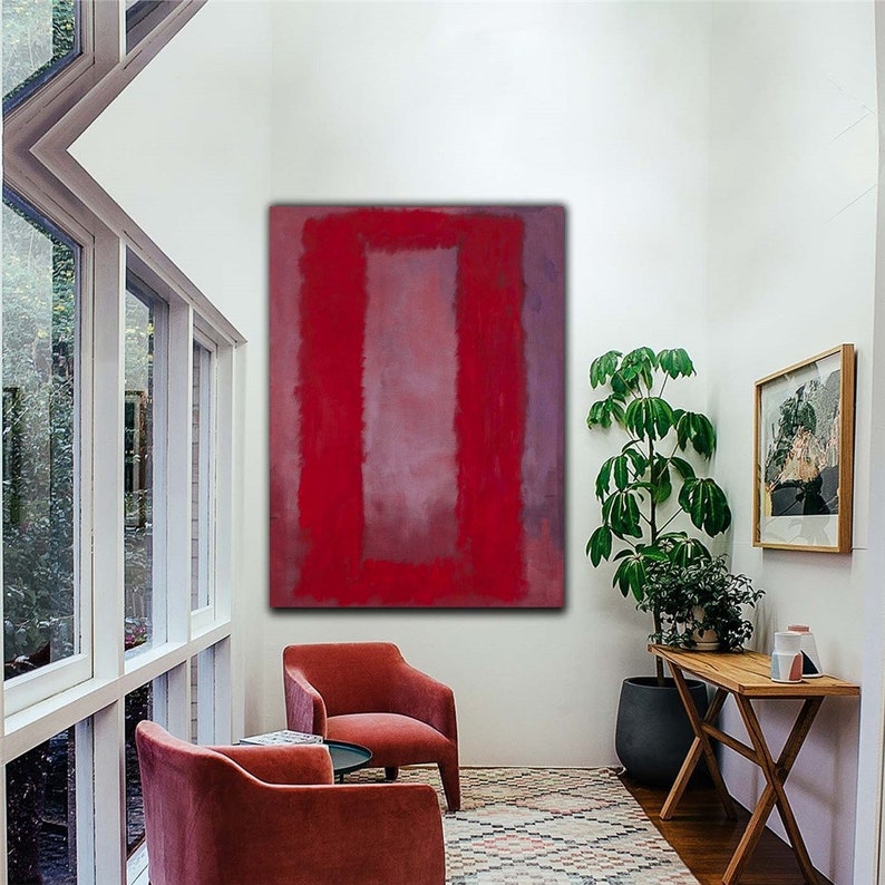 Mark Rothko Red on Maroon 1959 Canvas Print Wall Artrothko - Etsy