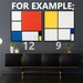 Custom Set of 2 Piet Mondrian Canvas,create Your Own Set by Choosing 2 ...