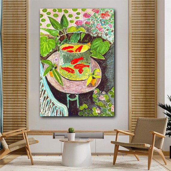 Henri Matisse the Goldfish 1912 Canvas Print Wall Artmatisse - Etsy