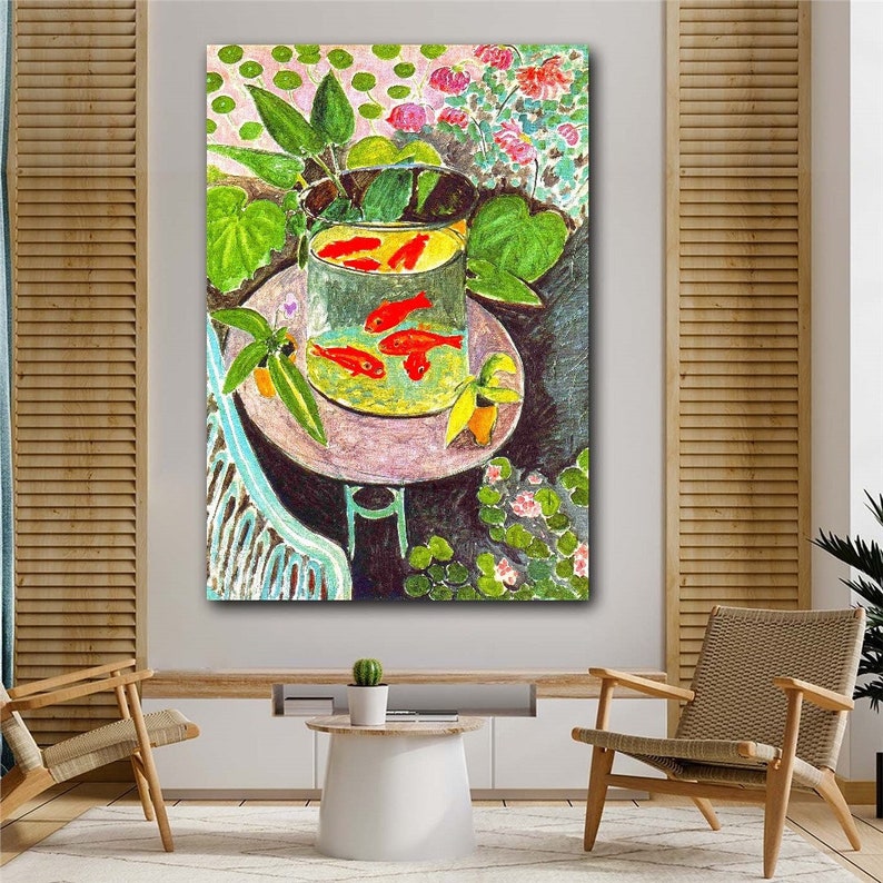 Henri Matisse the Goldfish 1912 Canvas Print Wall Artmatisse - Etsy