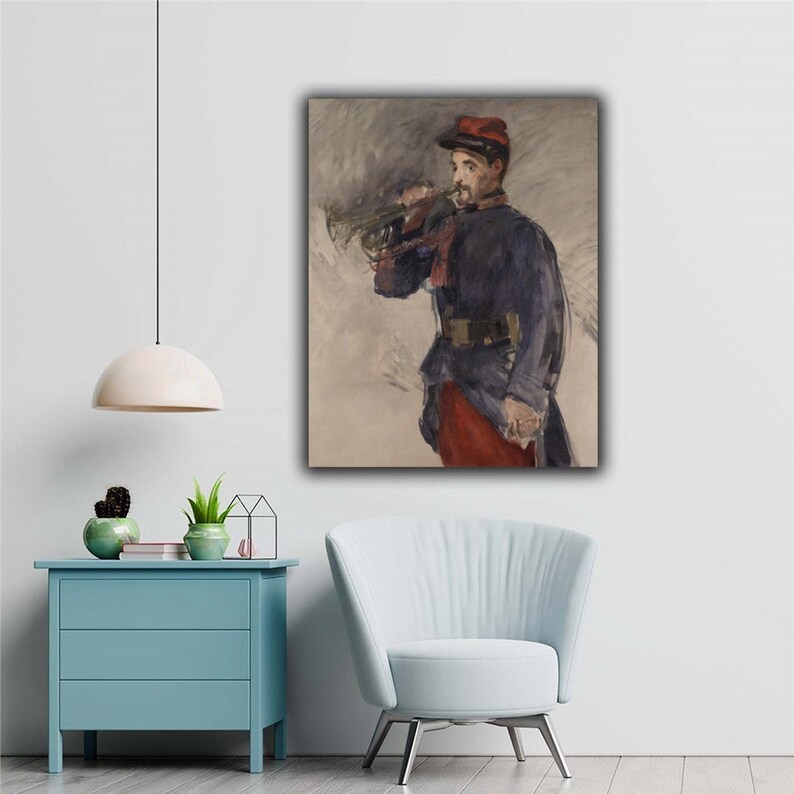 Edouard Manet Le Clairon 1882 Canvas Print Wall Artmanet - Etsy