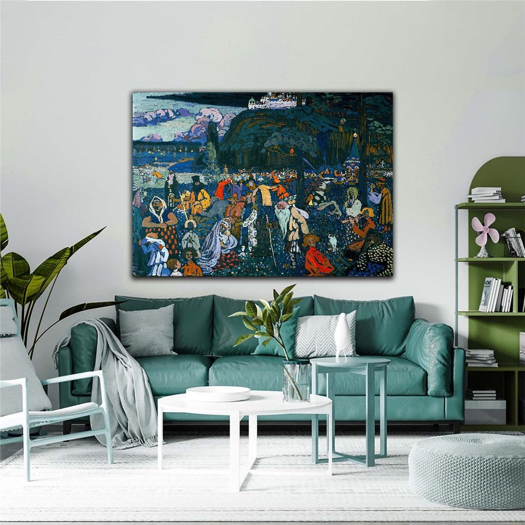 Wassily Kandinsky the Colorful Life Print Wall Art, 1907 Kandinsky ...