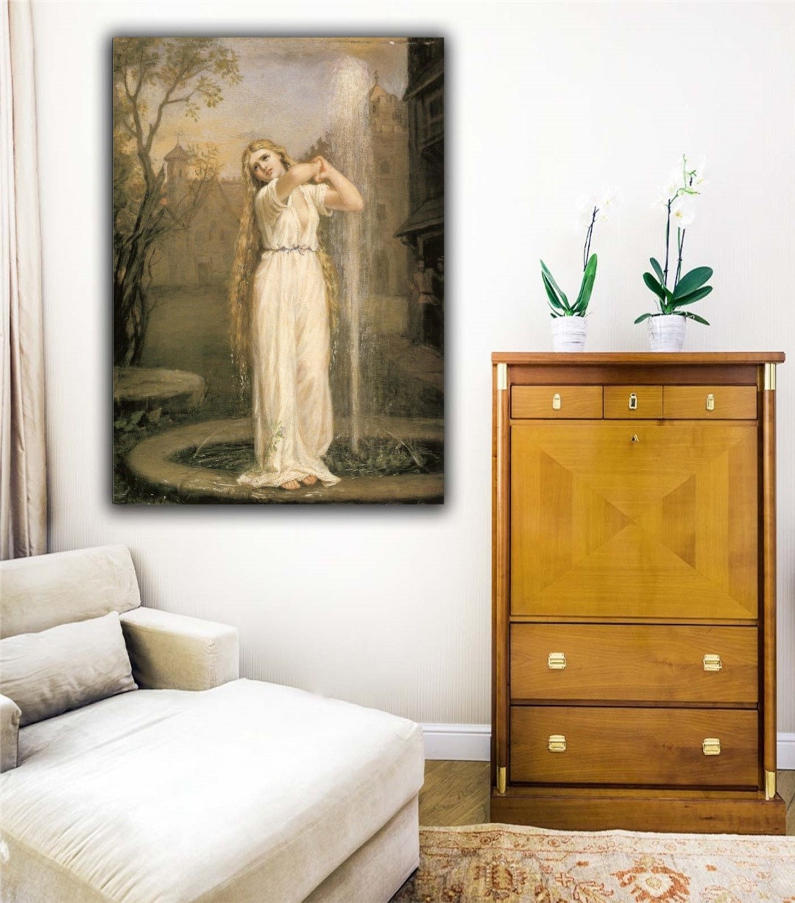 John William Waterhouse Undine 1872 Canvas Print Wall Art,waterhouse ...