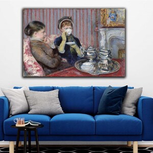 Mary Cassatt Five O'clock Tea 1880 Canvas Wall Art,o'clock Tea Poster ...