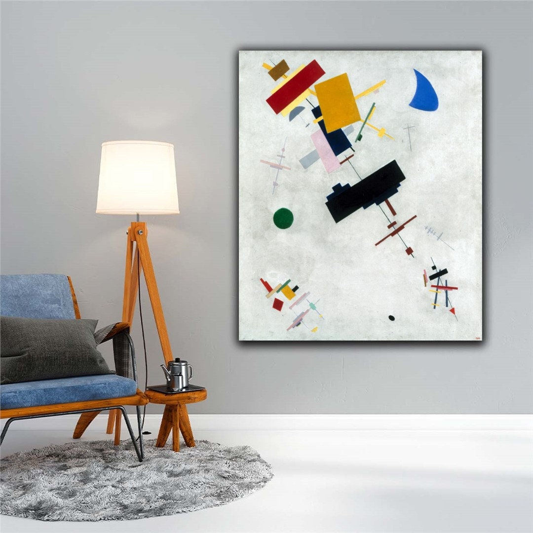 Kazimir Malevich Suprematism 1915 Canvas Print Wall Art,malevich ...