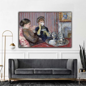 Mary Cassatt Five O'clock Tea 1880 Canvas Wall Art,o'clock Tea Poster ...