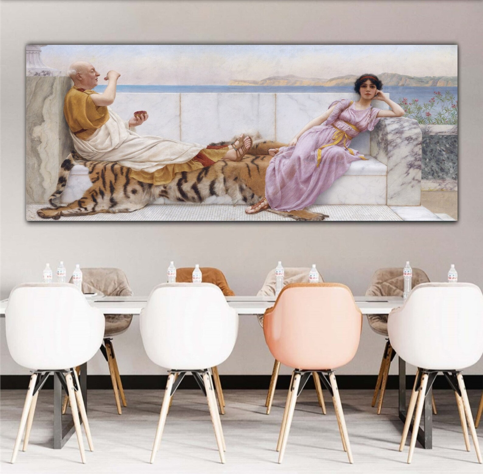 John William Godward Eighty and Eighteen 1898 Canvas Print Wall Art,godward Print,godward ...