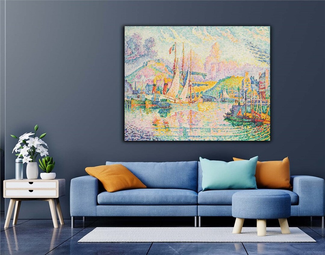 Paul Signac Cherbourg Fort Du Roule Canvas Print Wall Art,signac Poster ...