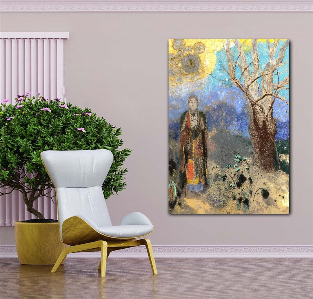 Odilon Redon Buddha 1907 Canvas Print Wall Art,odilon Redon Poster ...
