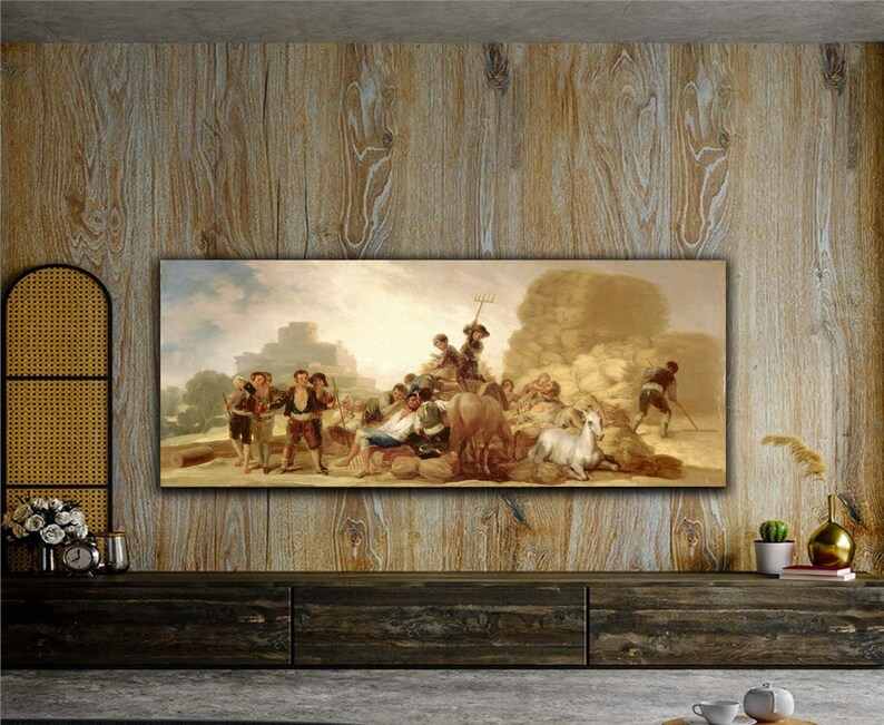 Francisco Goya the Threshing Floor 1787 Canvas Print Wall Art,francisco ...