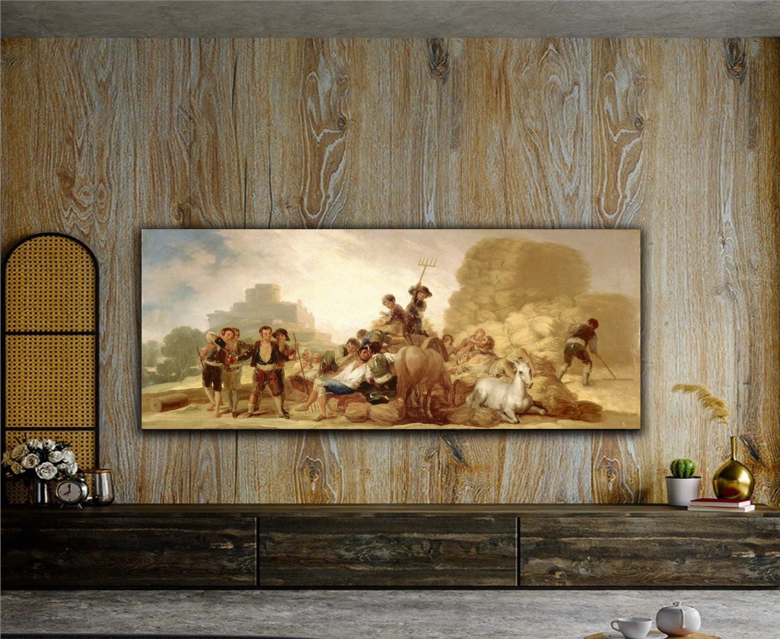 Francisco Goya the Threshing Floor 1787 Canvas Print Wall Art,francisco ...