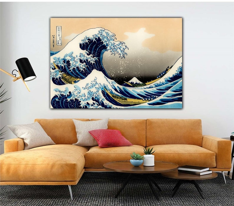 Hokusai the Great Wave off Kanagawa Japan Tsunami 1832 Canvas Print ...