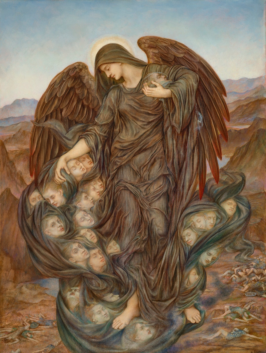 Evelyn De Morgan the Field of the Slain 1916 Canvas Print Wall Art ...