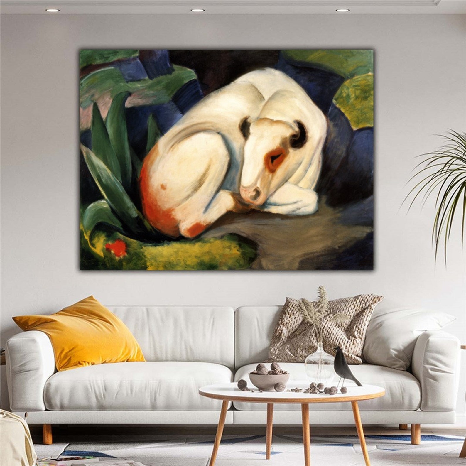 Franz Marc Der Stier Canvas Print Wall Art,franz Marc Poster,franz Marc ...