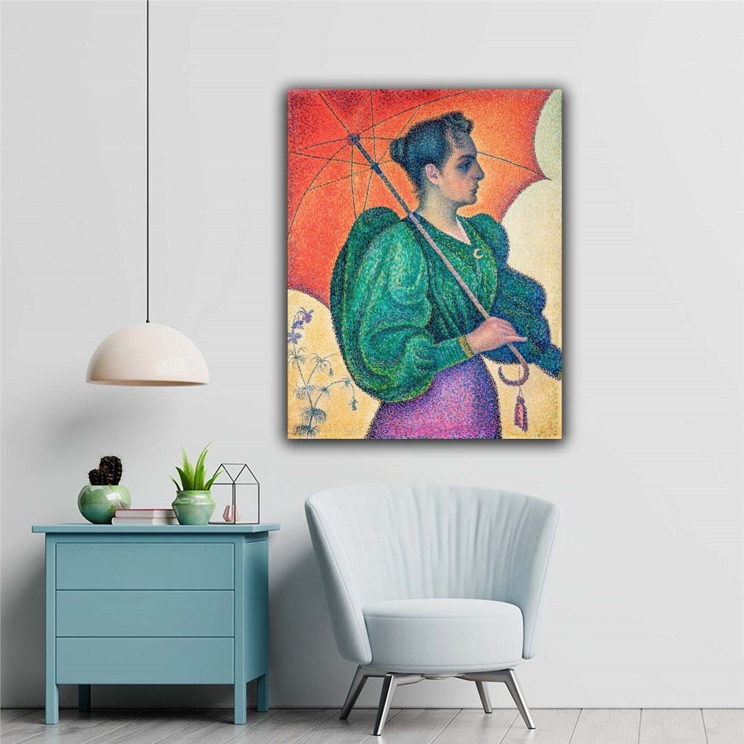 Paul Signac Woman With a Parasol 1893 Canvas Print Wall Art,signac ...