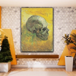 Van Gogh Skull 1888 Canvas Print Wall Art,van Gogh Painting,van Gogh ...