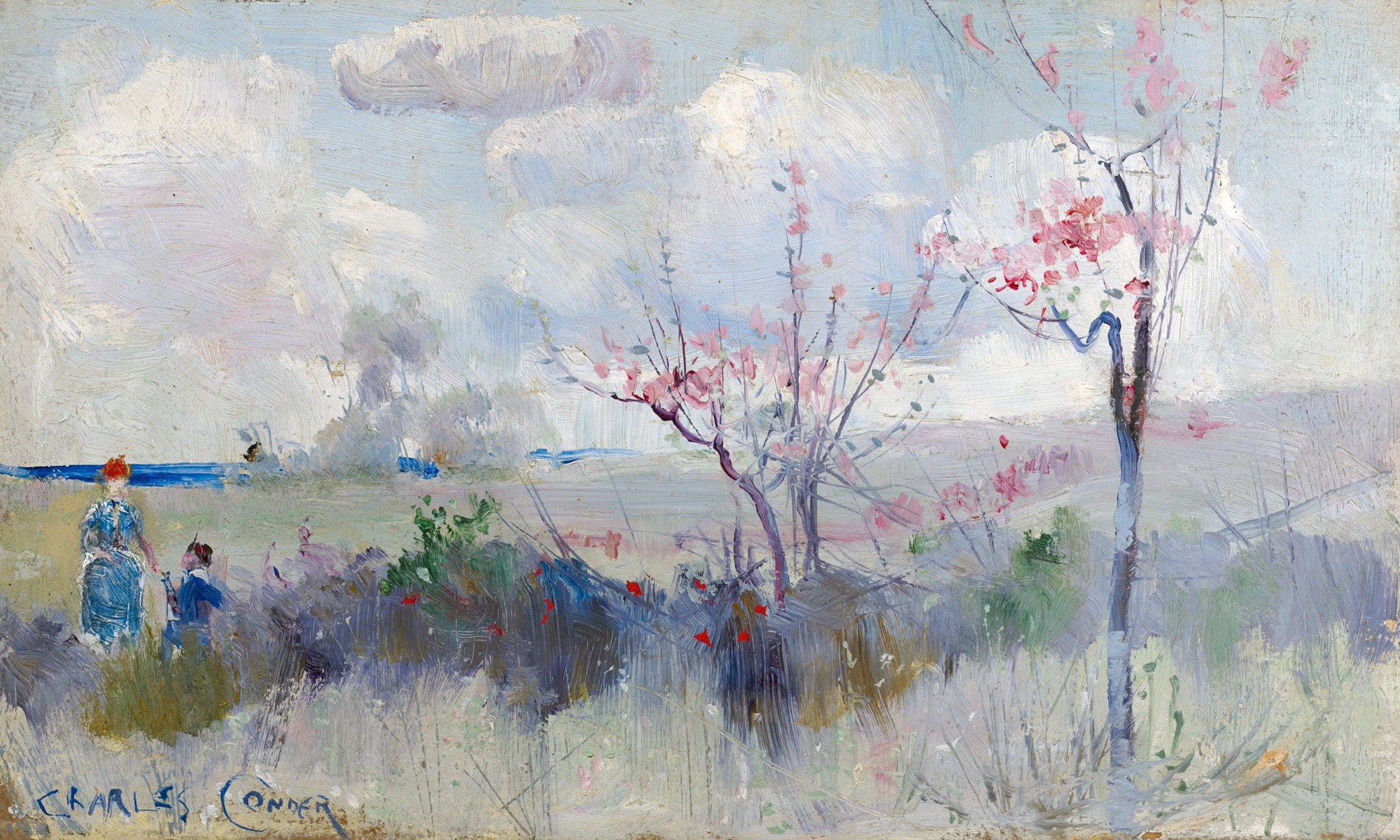 Charles Conder Herrick's Blossoms 1890 Canvas Print Wall Art,conder Painting,works by Conder ...