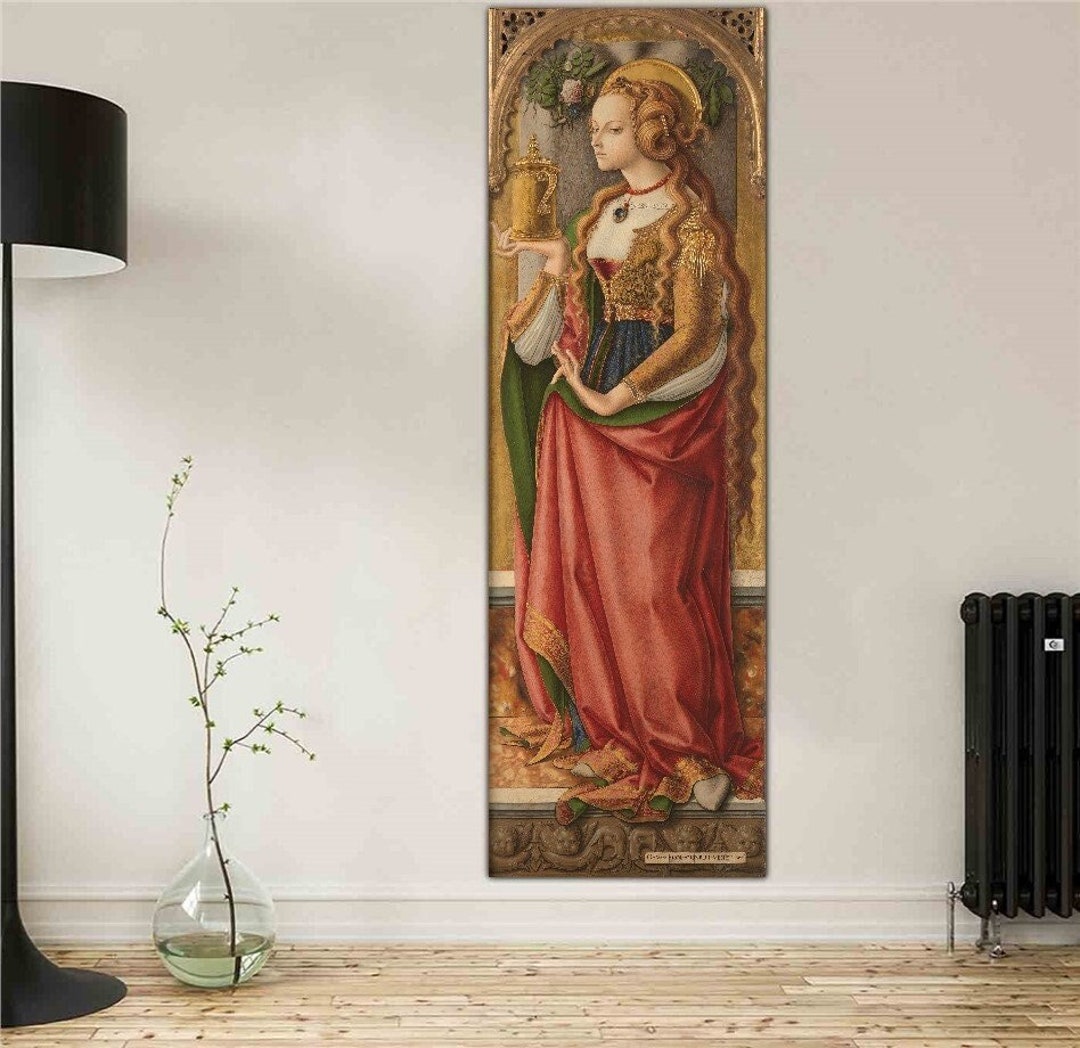Panoramic Carlo Crivelli Maria Magdalena Canvas Print Wall Art,crivelli Poster,crivelli Painting ...
