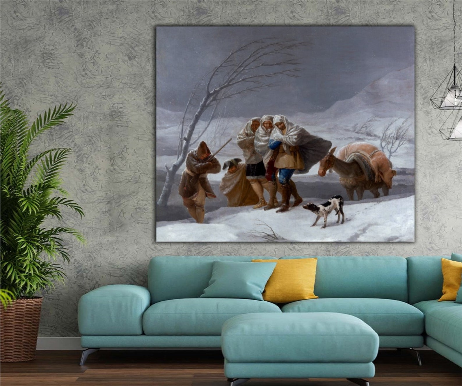 Francisco Goya the Snowstorm 1787 Canvas Print Wall Art,goya Poster ...