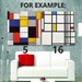 Custom Set of 2 Piet Mondrian Canvas,create Your Own Set by Choosing 2 ...