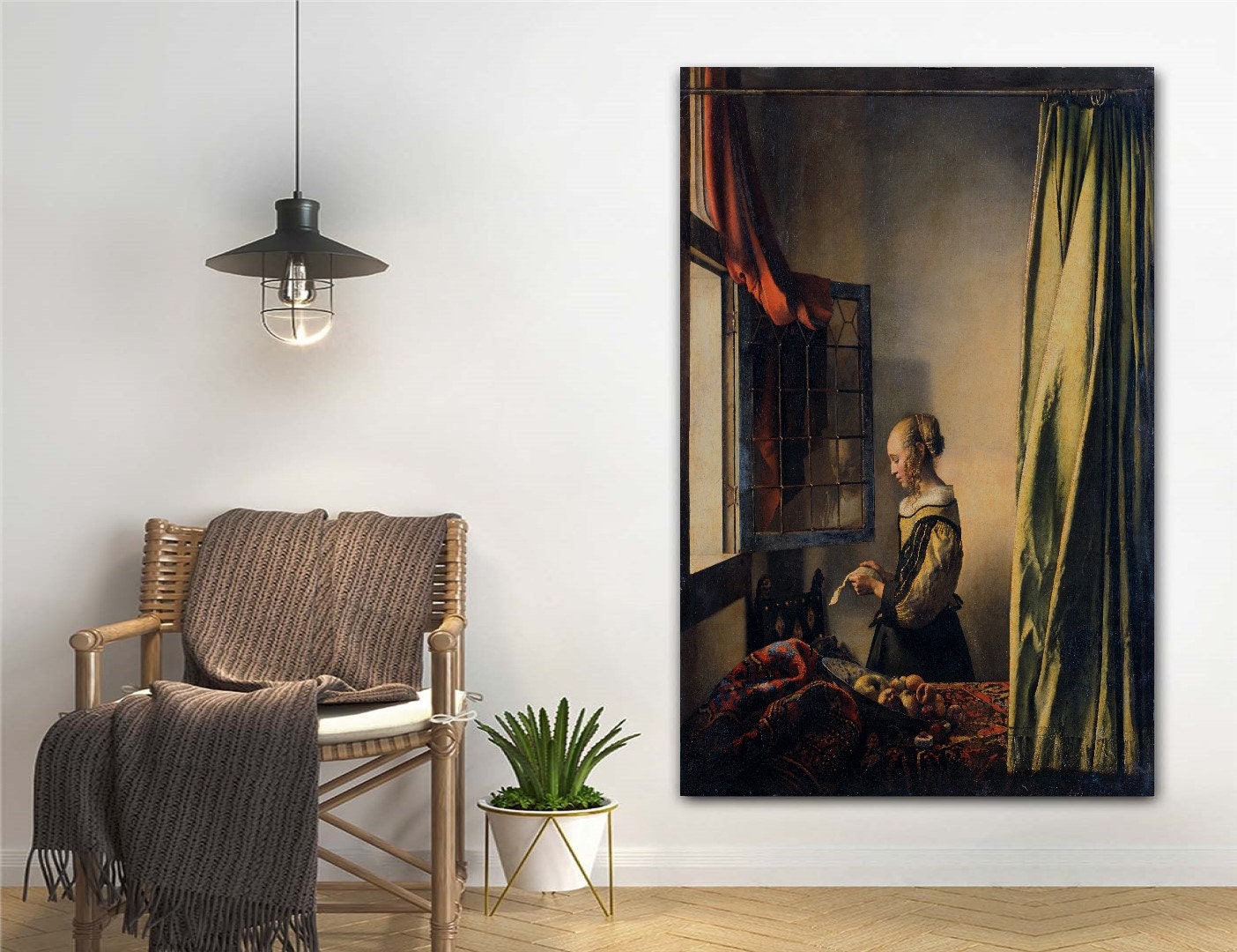 Johannes Vermeer Girl Reading a Letter by an Open Window 1659 Canvas ...