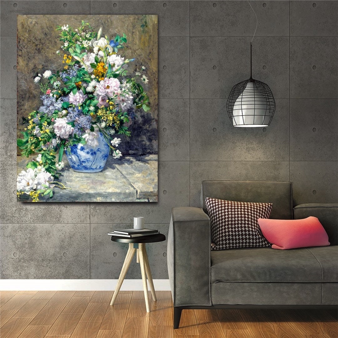 Renoir Spring Bouquet 1866 Canvas Print Wall Art,renoir Poster,renoir ...