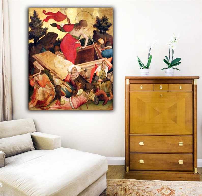 Master Francke the Resurrection of Jesus Christ 1430 Canvas Print Wall ...
