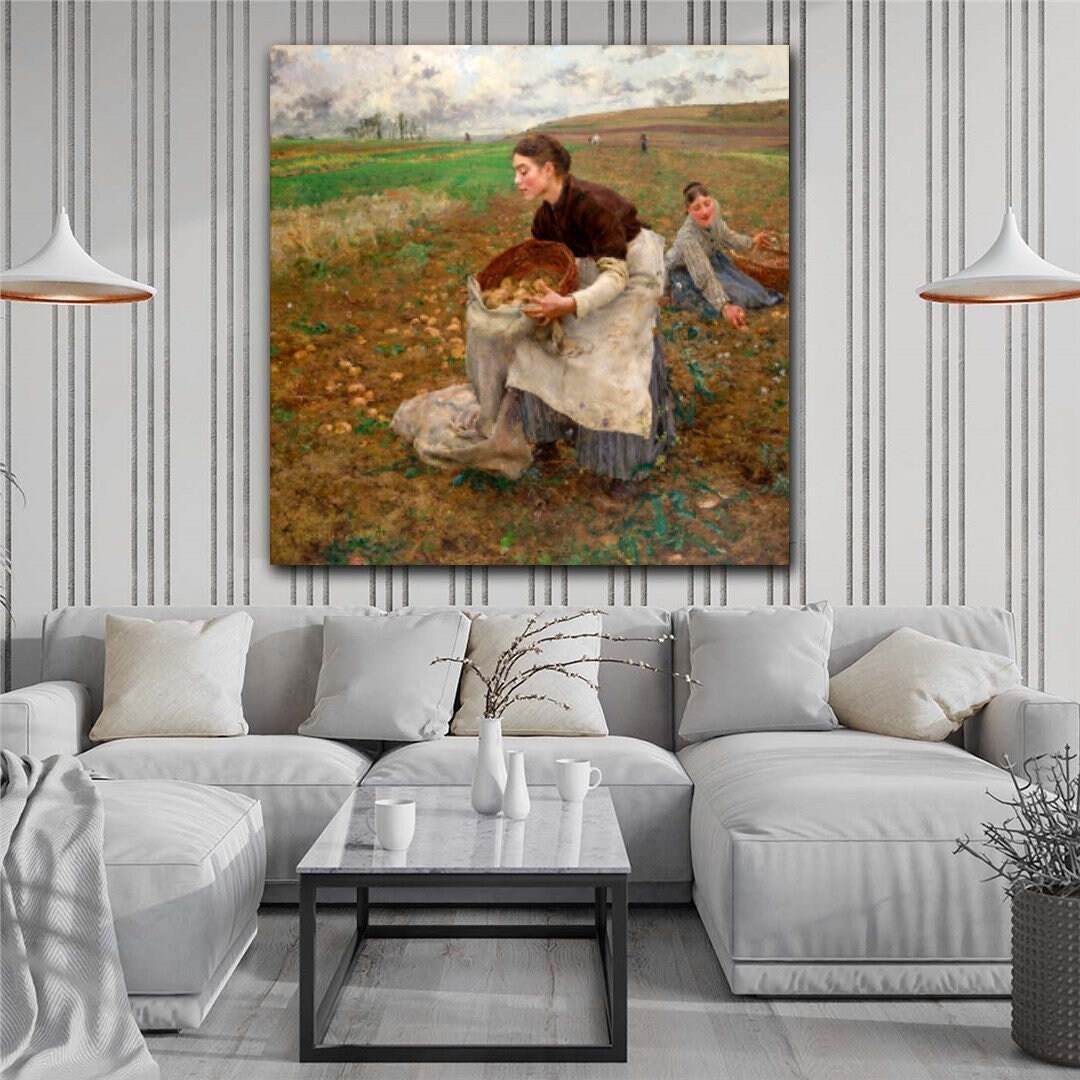 Jules Bastien-lepage October 1878 Canvas Print Wall Art,lepage Poster ...