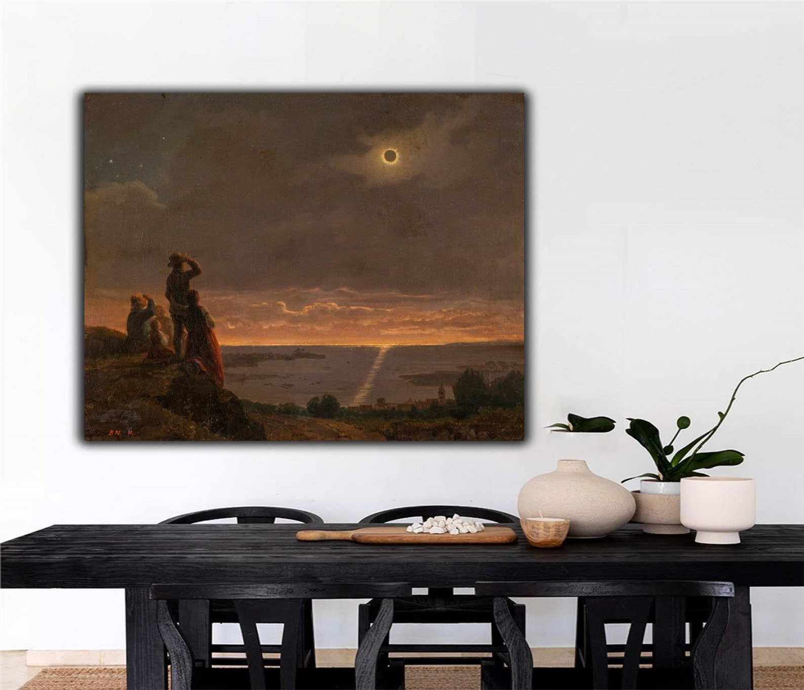 Bengt Nordenberg Solar Eclipse 1851 Canvas Print Wall Art,swedish ...
