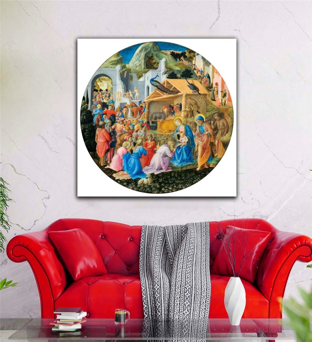 Fra Angelico Fra Filippo Lippi the Adoration of the Magi 1450 Canvas ...