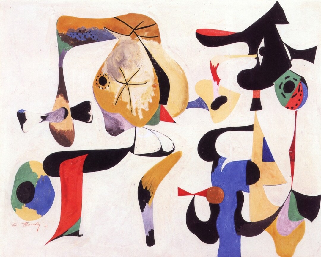 Arshile Gorky Untitled 1942 Canvas Print Wall Art,gorky Painting ...