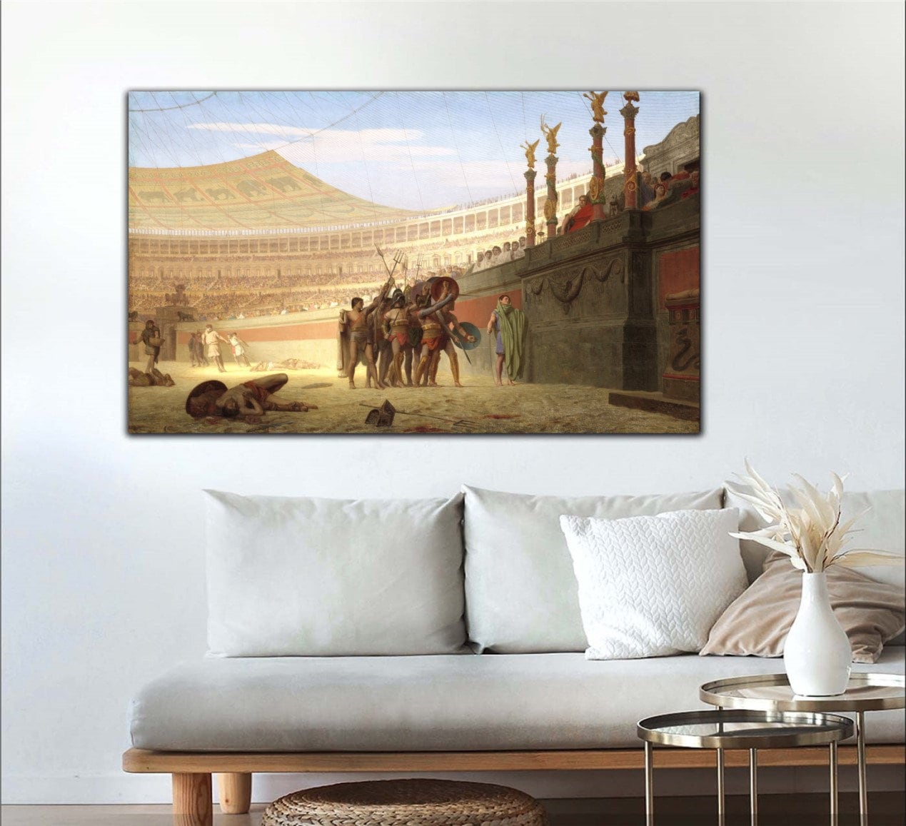 Jean-léon Gérôme Ave Caesar Morituri Te Salutant 1859 Canvas Print Wall Art,gérôme Poster,gérôme ...