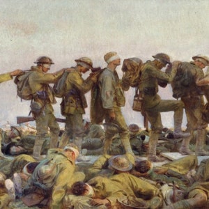John Singer Sargent Gassed 1919 Canvas Print Wall Art,sargent Painting ...