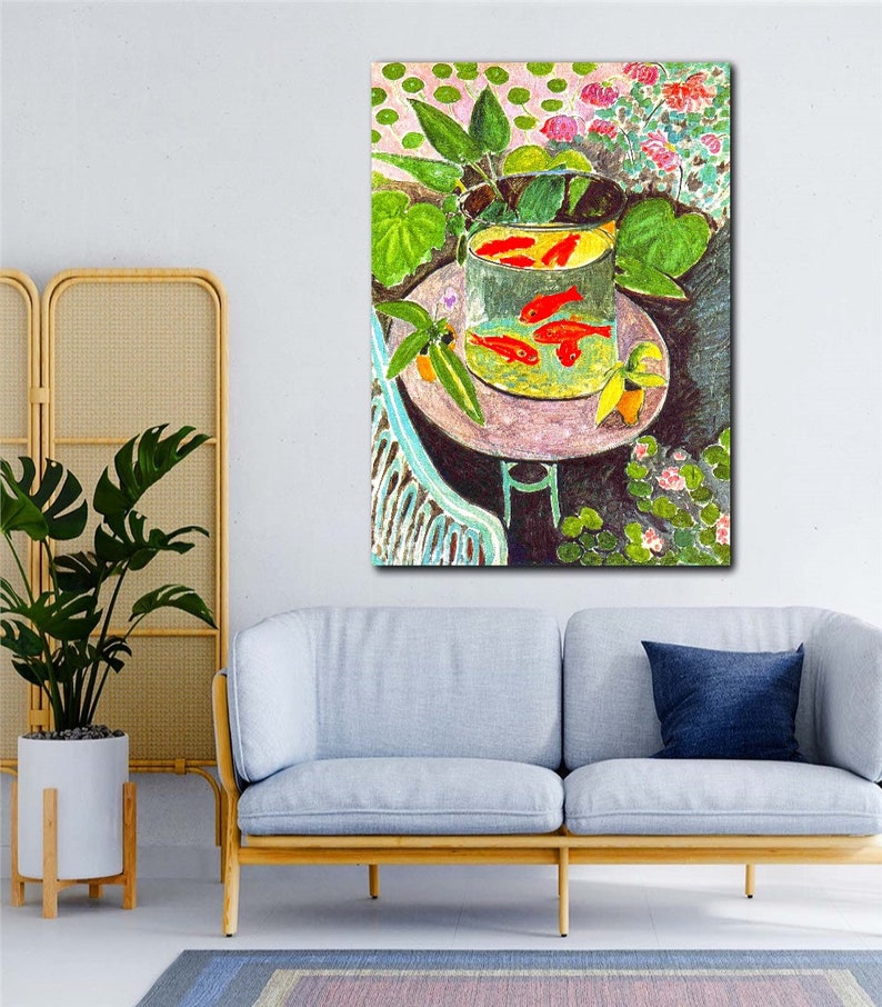 Henri Matisse the Goldfish 1912 Canvas Print Wall Artmatisse - Etsy