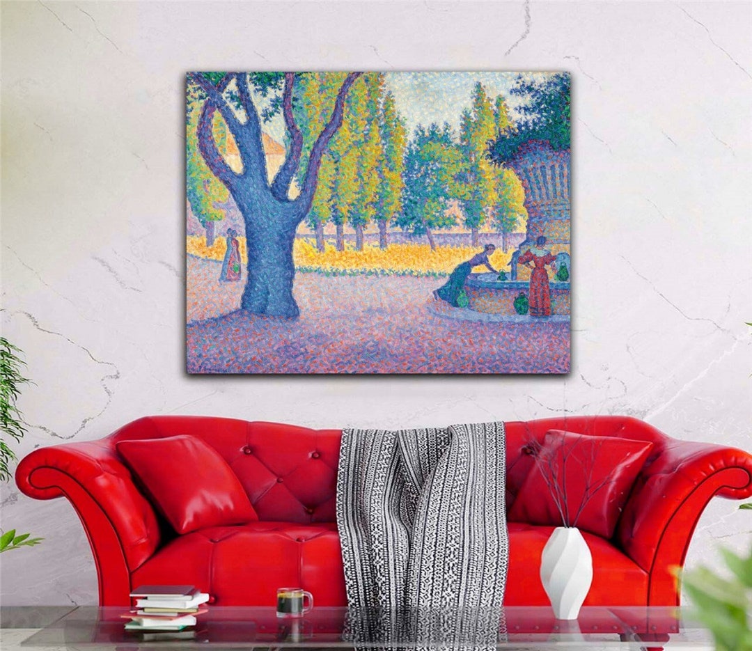 Paul Signac Saint-tropez Fontaine Des Lices Canvas Print Wall Art ...