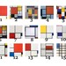 Custom Set of 2 Piet Mondrian Canvas,create Your Own Set by Choosing 2 ...