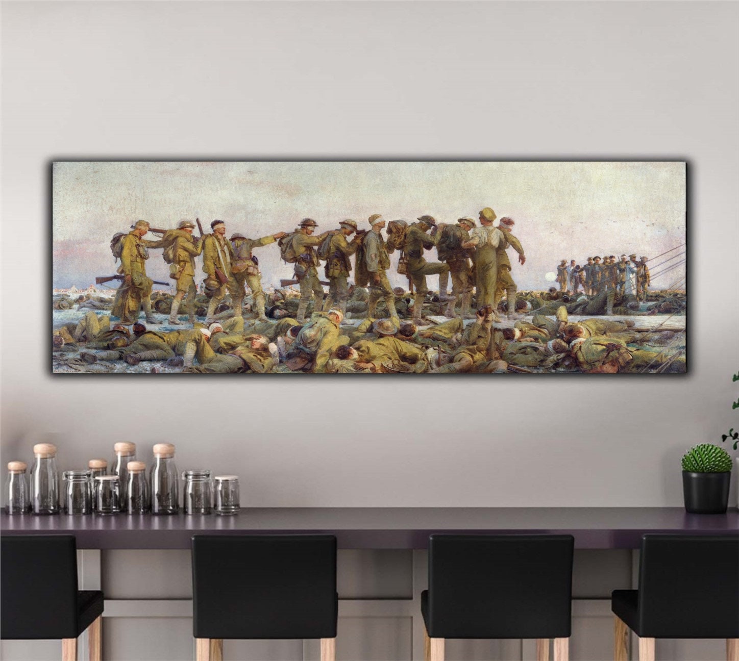 John Singer Sargent Gassed 1919 Canvas Print Wall Art,sargent Painting ...