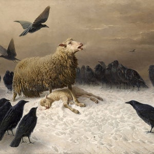 August Friedrich Schenk Anguish 1878 Canvas Print Wall Art,anguish ...