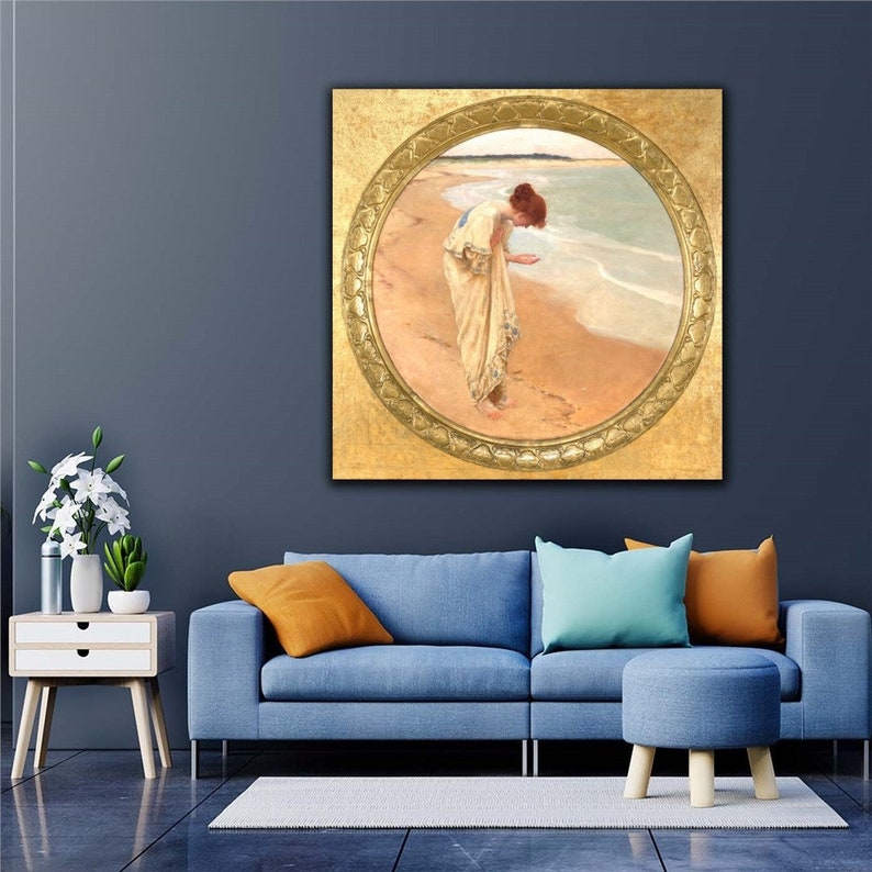 William Henry Margetson the Sea Hath Its Pearls 1897 Canvas Print Wall ...