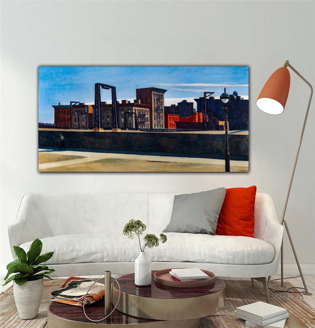 Edward Hopper Manhattan Bridge Loop 1928 Canvas Print Wall - Etsy