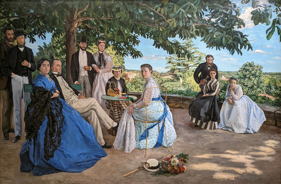 Frédéric Bazille Réunion De Famille 1867 Canvas Print Wall Art,bazille ...