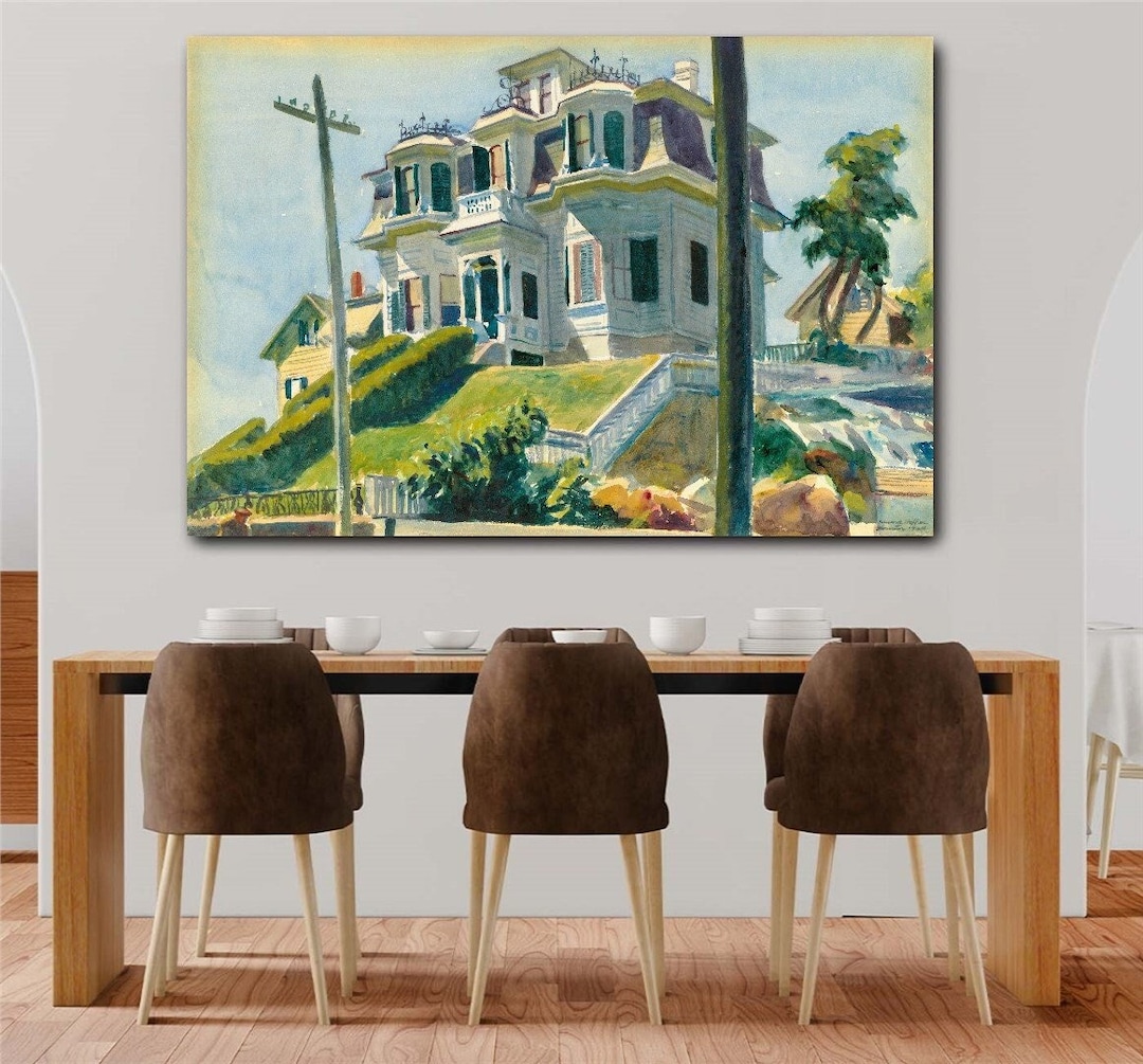 Edward Hopper Haskell's House 1924 Canvas Print Wall Art,hopper Poster ...
