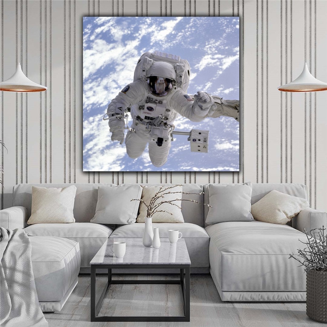 Michael Gernhardt in Space During STS-69 in 1995 Canvas Print Wall Art ...