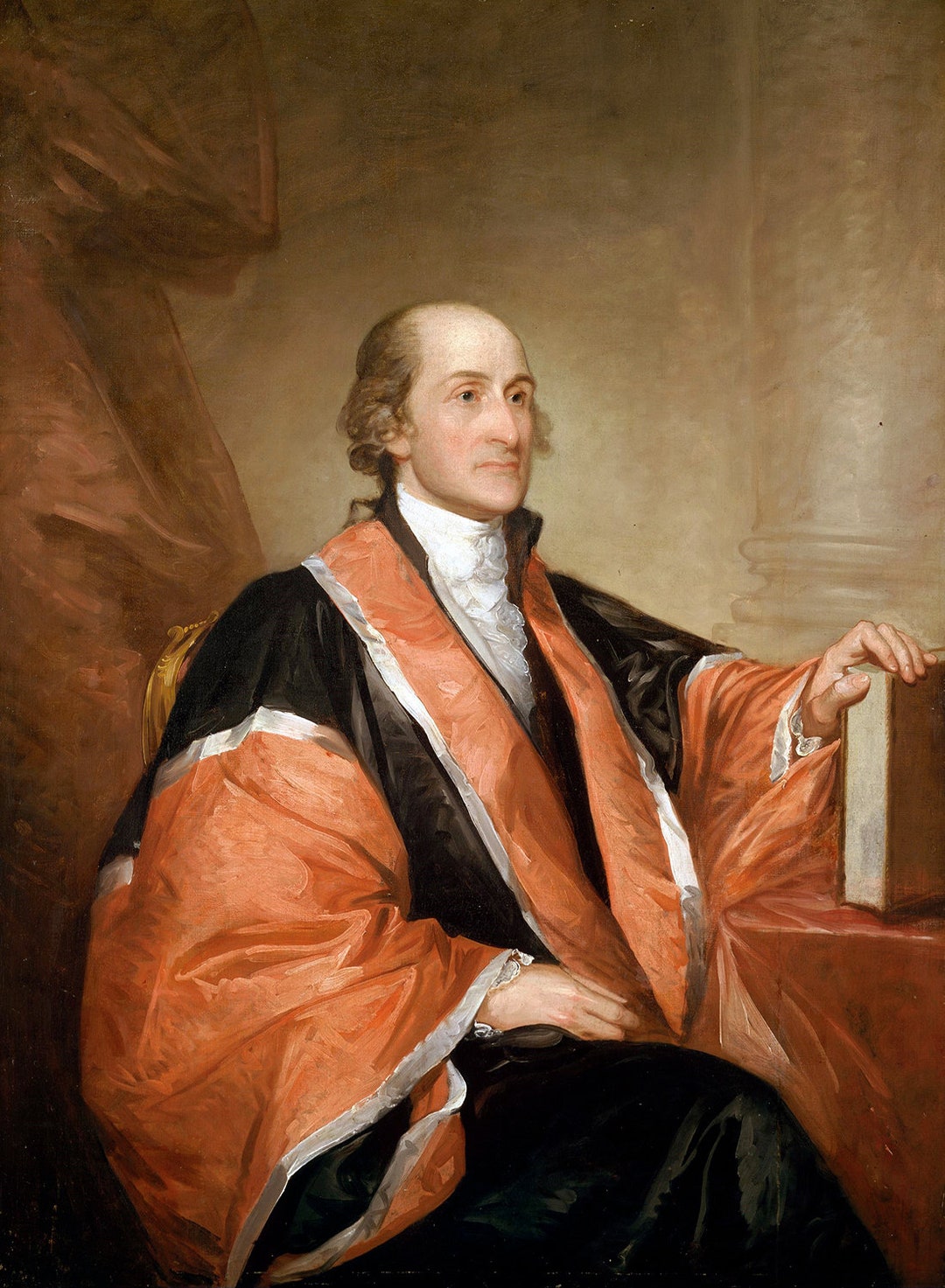 Gilbert Stuart Portrait of John Jay Canvas Print Wall Art,stuart ...