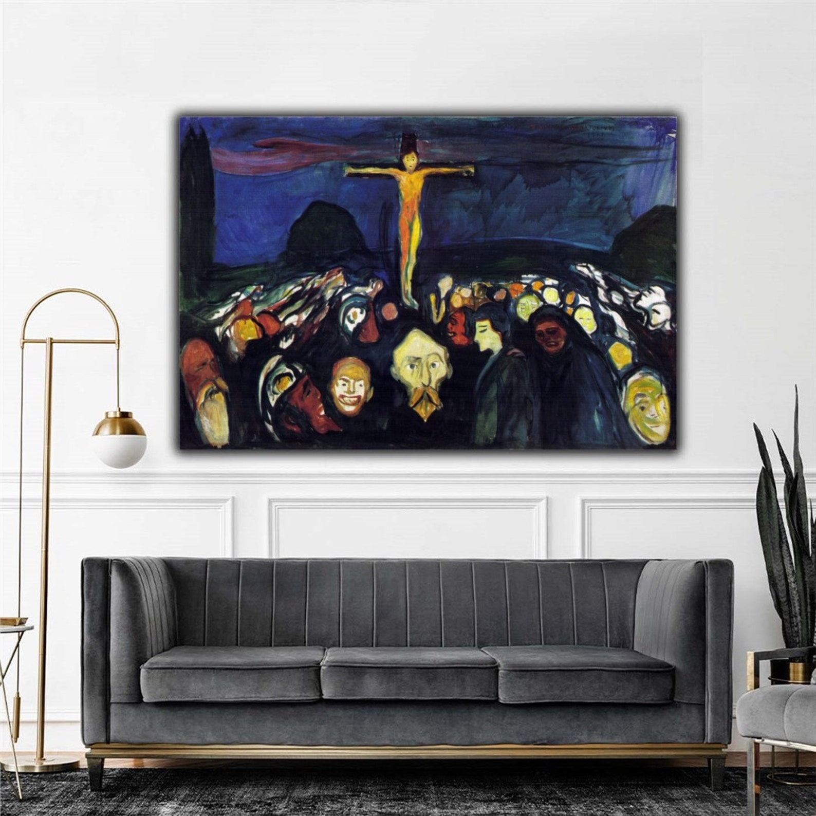 Edvard Munch Golgotha 1900 Canvas Print Wall Art,munch Print,edvard ...