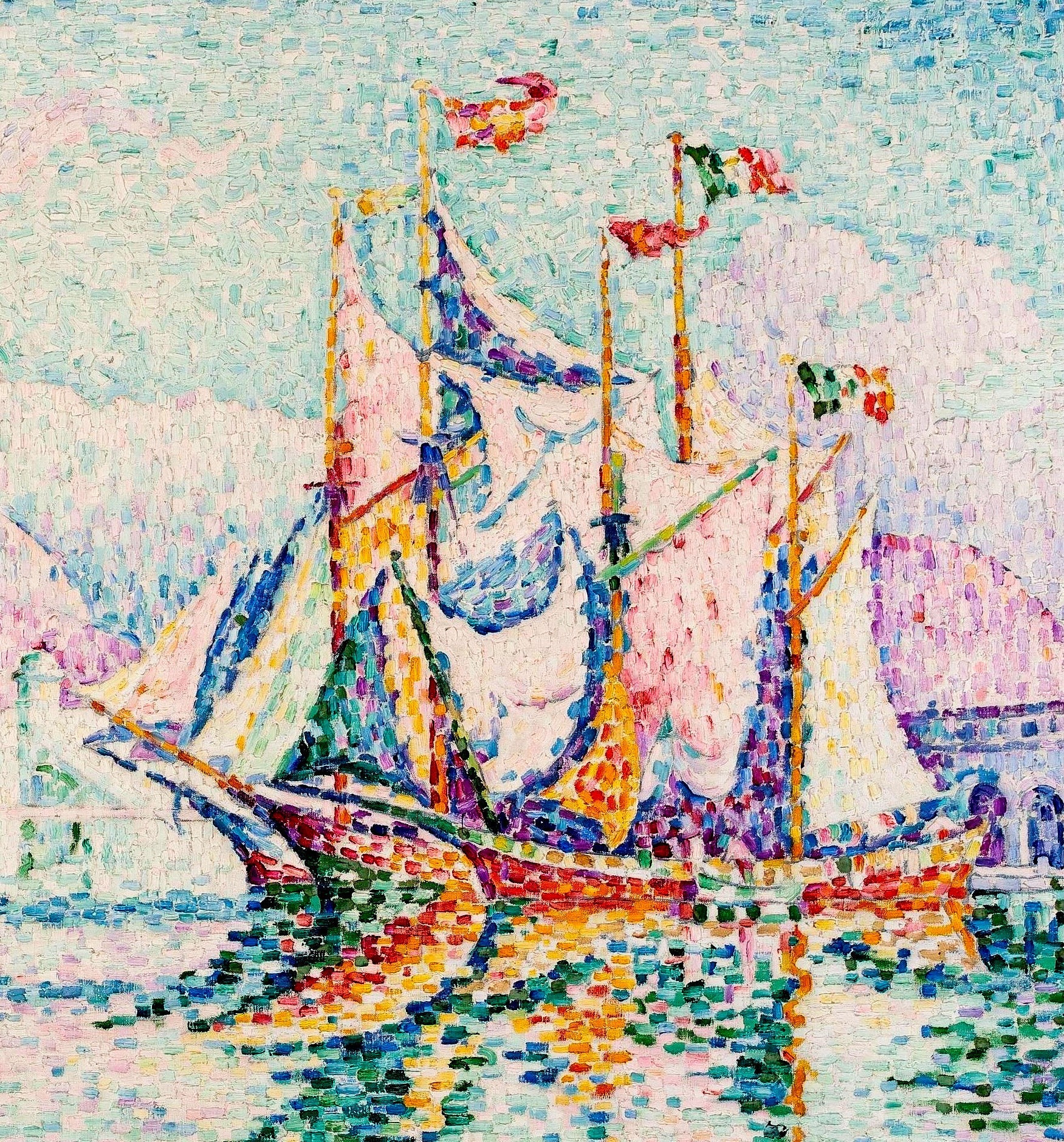 Paul Signac Antibes Morning Canvas Print Wall Art,signac Poster,signac Painting,signac Print,art ...