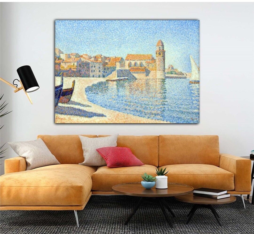 Paul Signac View of Collioure 1887 Canvas Print Wall Art,signac Poster ...