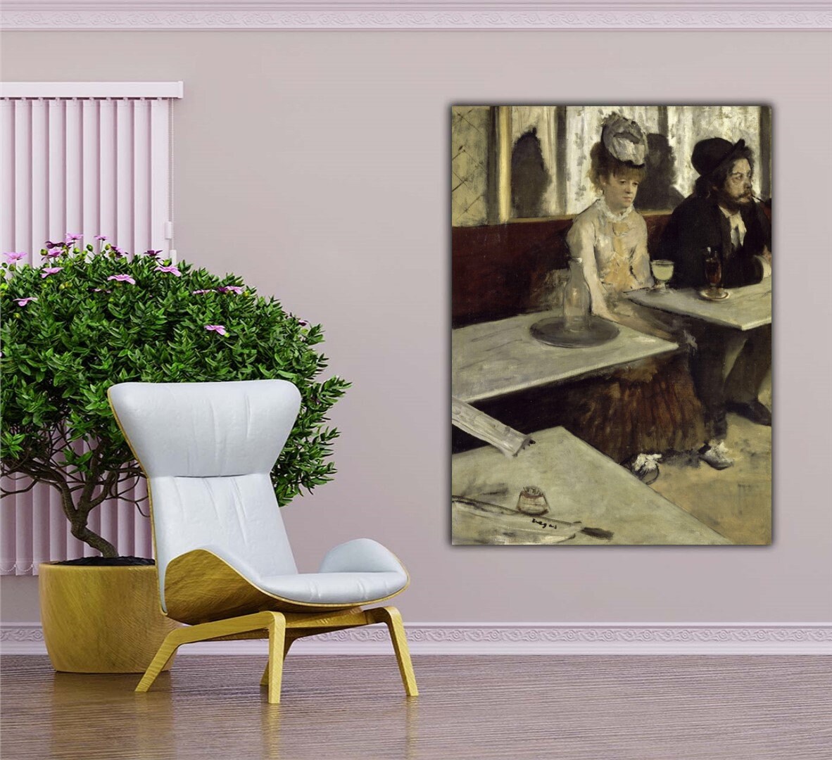Edgar Degas L'absinthe in a Cafe 1873 Canvas Print Wall Art,degas ...