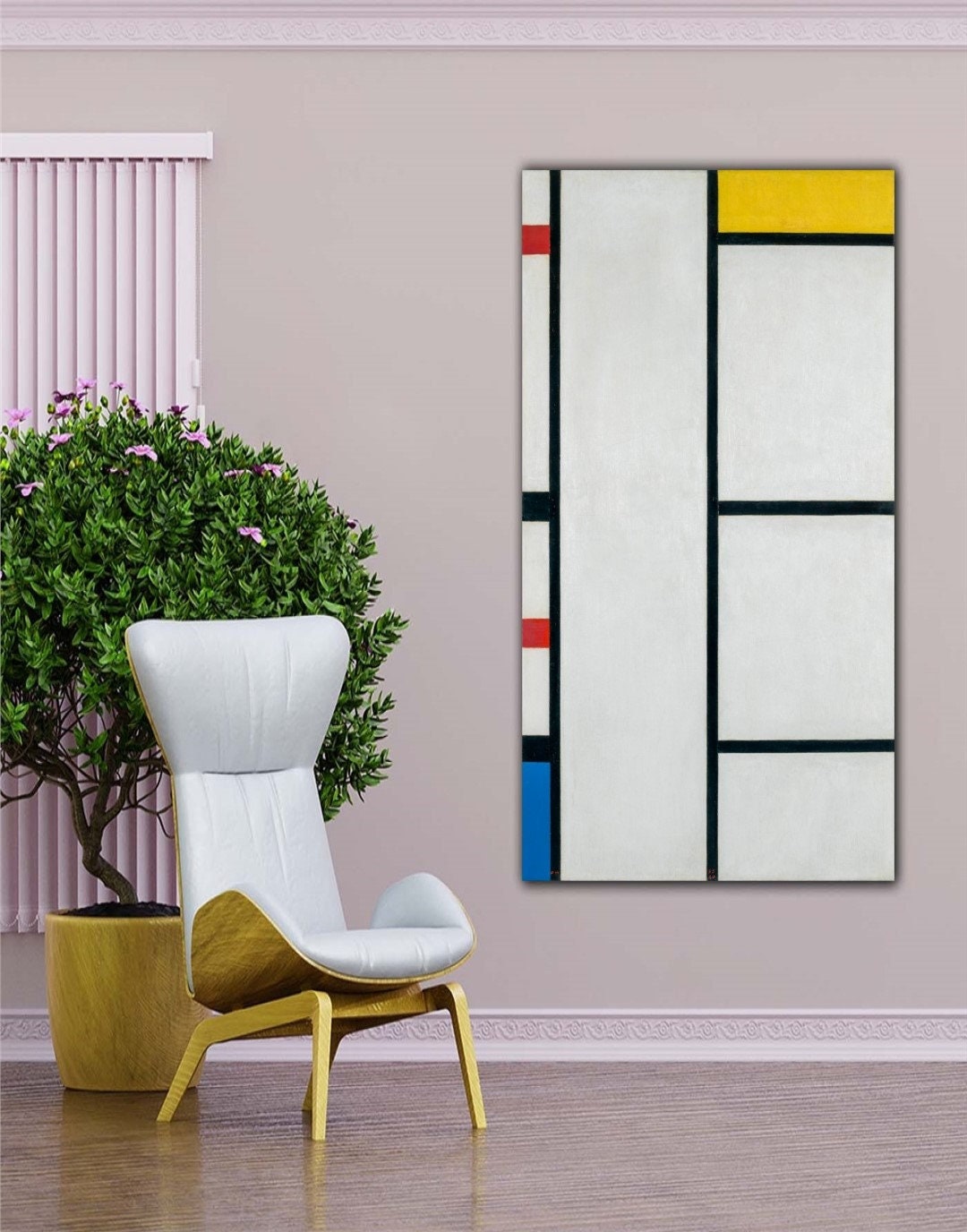 Piet Mondrian Composition No. III Red Yellow Blue Canvas Print Wall Art ...
