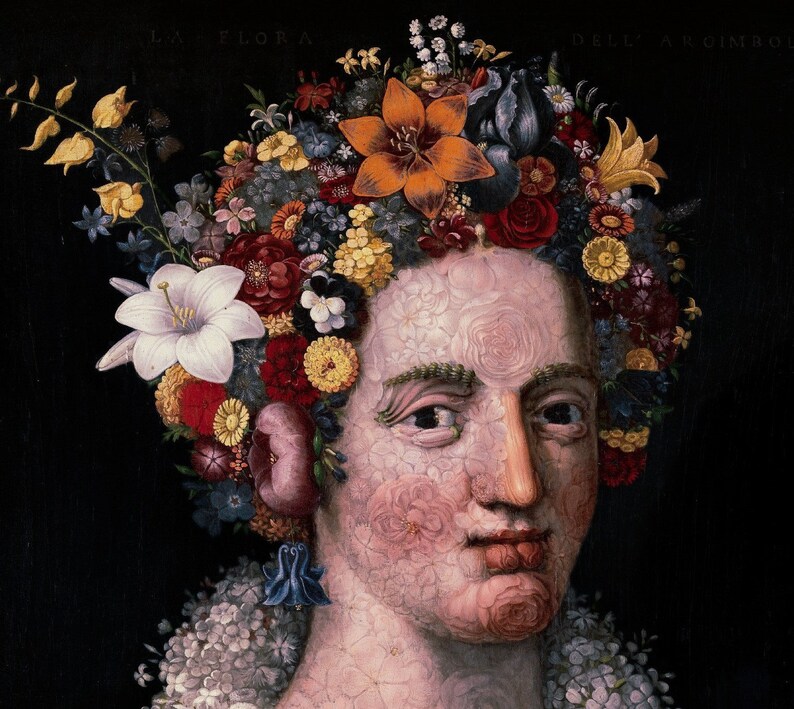Giuseppe Arcimboldo Flora 1589 Canvas Wall Artarcimboldo - Etsy